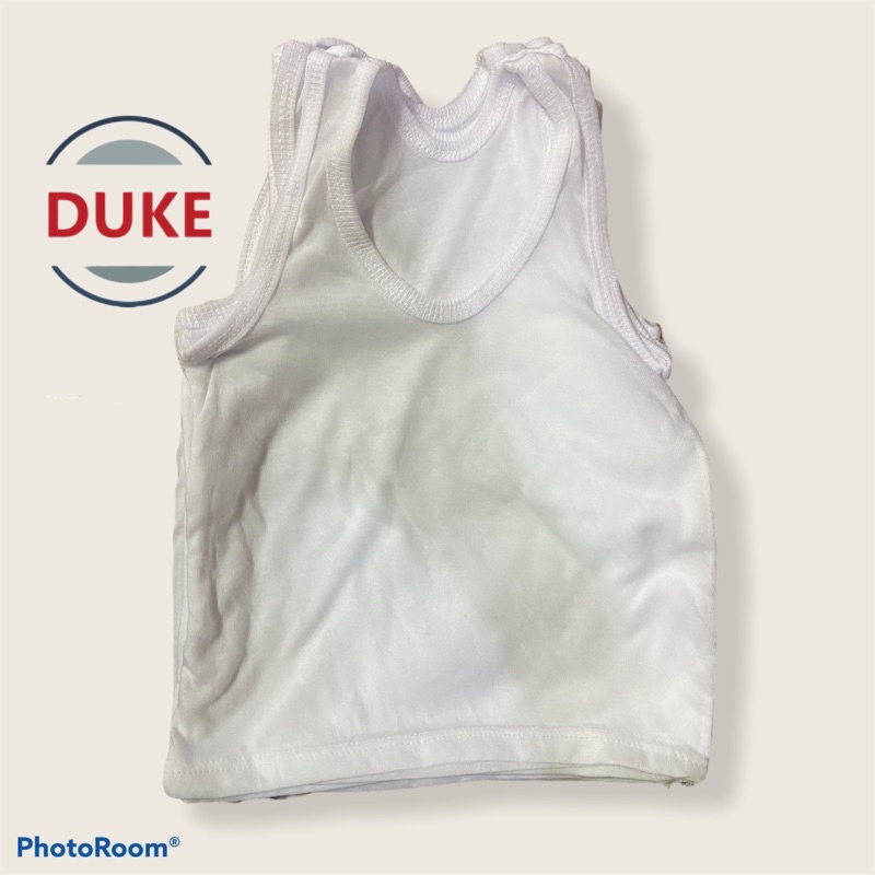 COD 12 pcs Baby Tops White Sando Sabrina T-shirt Muscle Aircon Sando ...