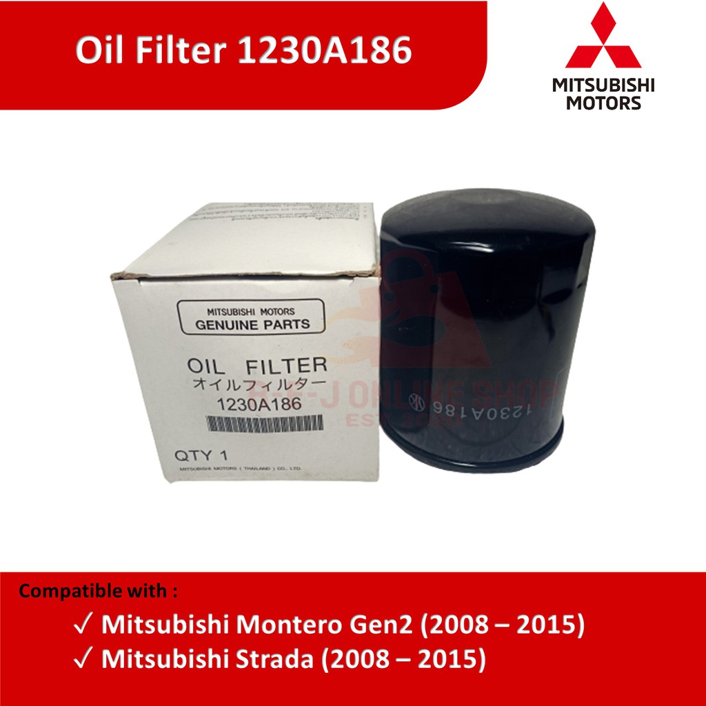 Oil Filter (1230A186) Mitsubishi Montero Gen2 (2008-2015), Mitsubishi ...