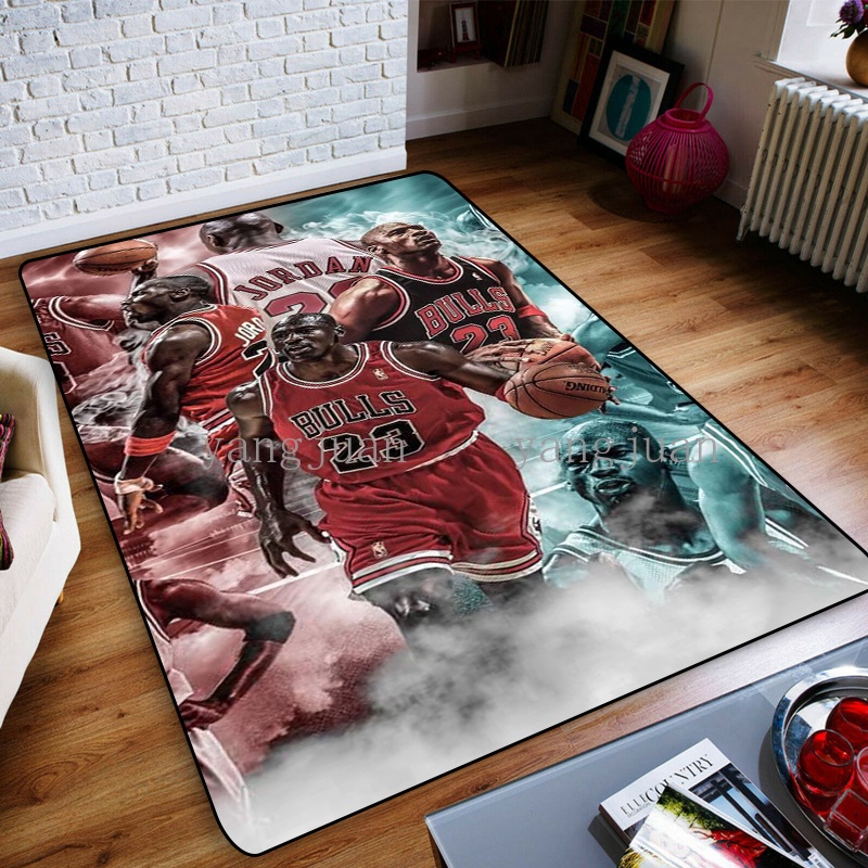 NBA Planet Team Carpet Bedroom Bedside Blanket Study Room Living Sofa ...