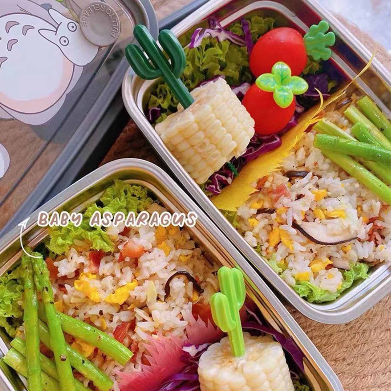 Cartoon Animal Shaped Bento Sticks Fruit Forks Food Picks for Kids ...