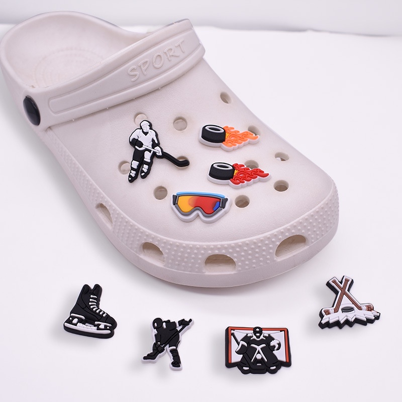 Cartoon Hockey Sport Crocs Jibbitz Charm Roller Skates Jbitz Crocks ...