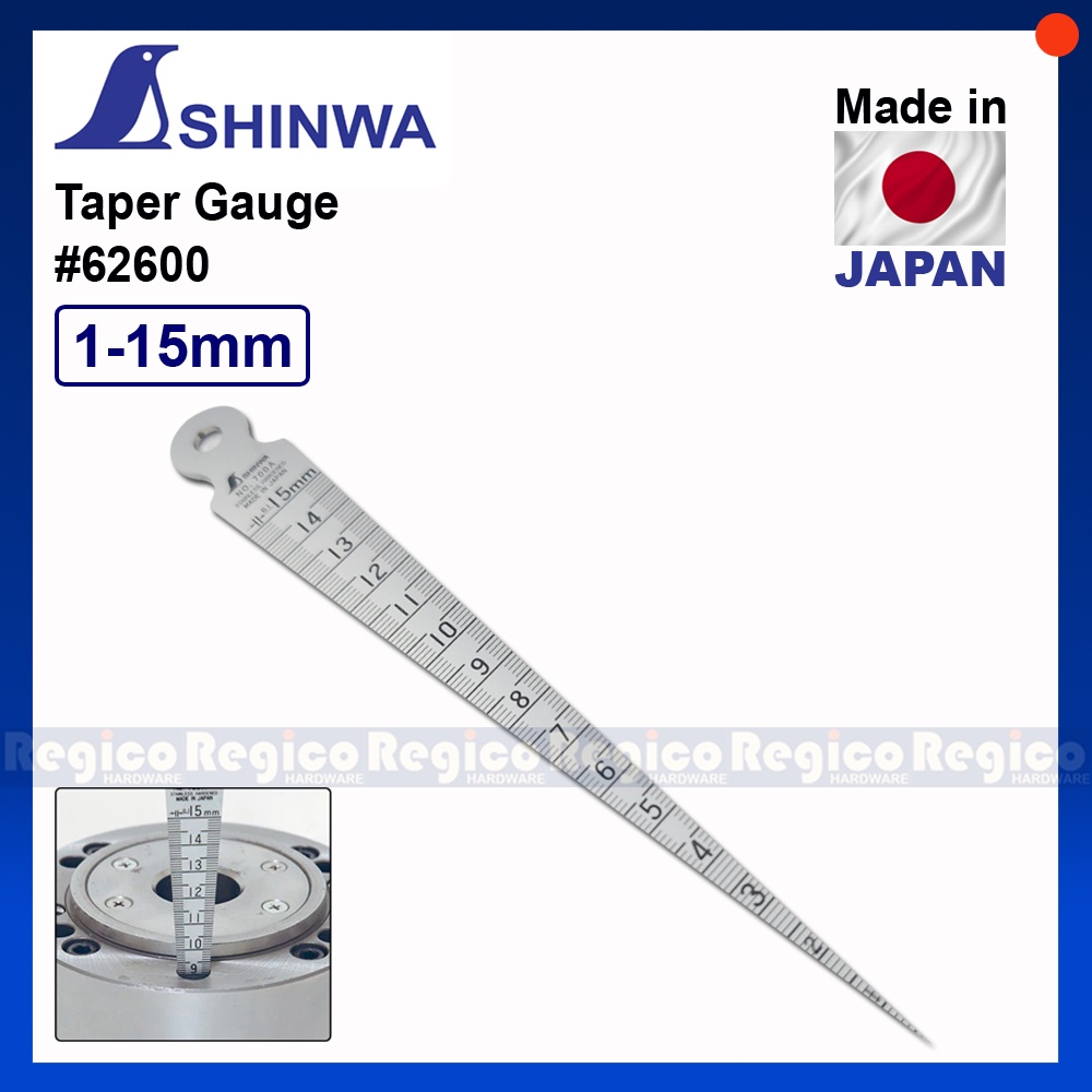 Shinwa 1-15mm Taper Gage #62600 Regico Hardware | Shopee Philippines