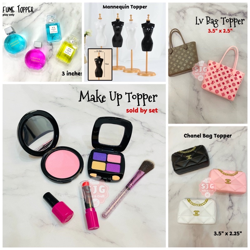 perfume make up gurl cake topper cake decoration barbie girl themed ...