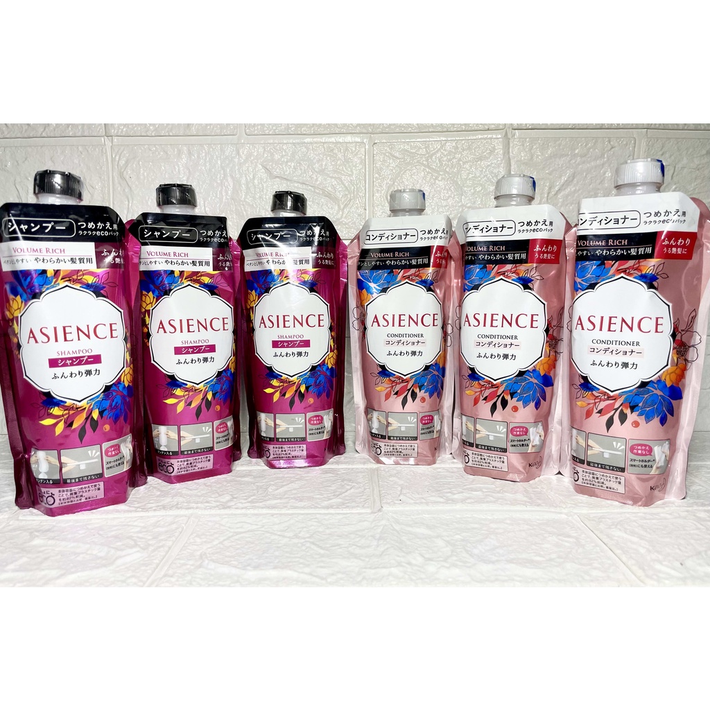 Kao Asience Volume Rich Shampoo & Conditioner 340ml | Shopee Philippines