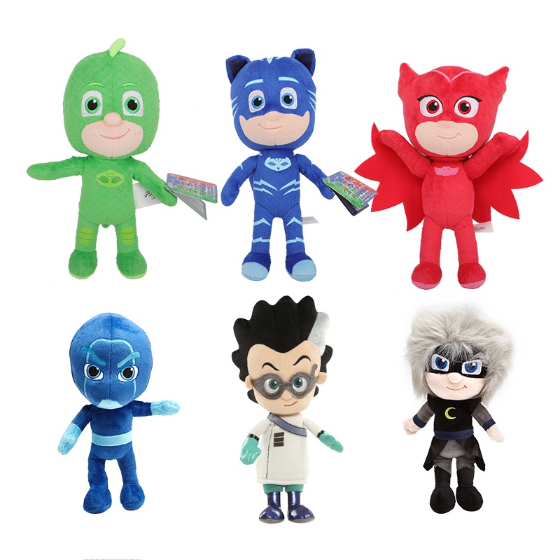 Pj Mask Cartoon Plush Toys Stuffed Doll Owlette/Catboy/Gekko/Romeo/Luna ...