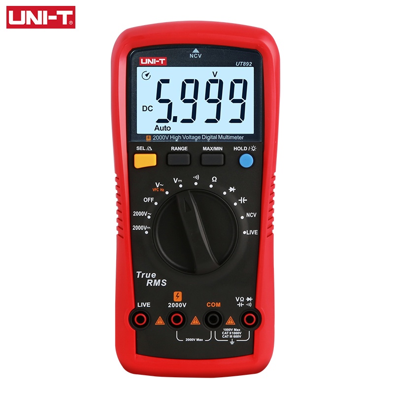UNI-T UT892 2000V High Voltage Digital Multimeter For Mine AC DC ...