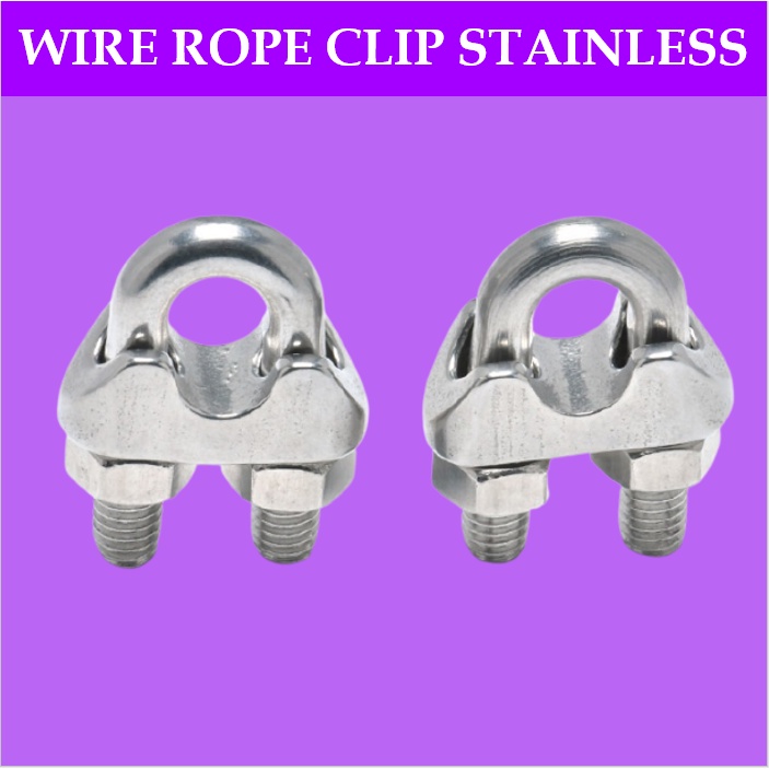Mago 3mm-16mm 304 Stainless Steel Wire Rope Clip Wire Rope Grip Cable ...