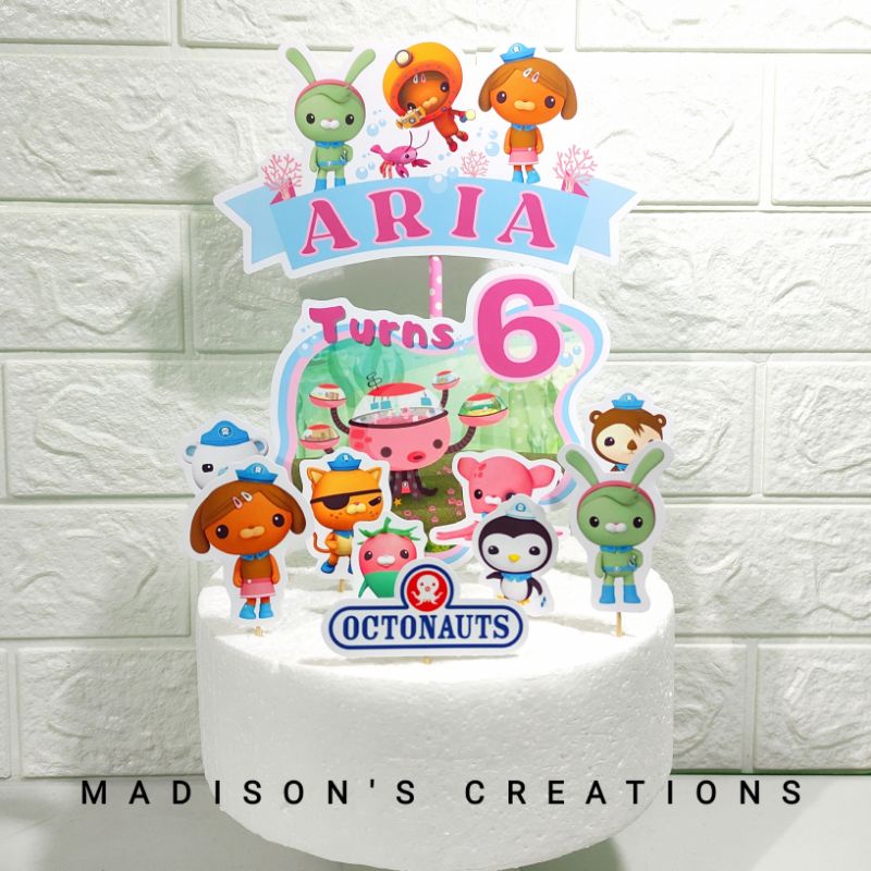 Dashi & Tweak Octonauts Party Cake Toppers/Banner, Backdrop Set ...