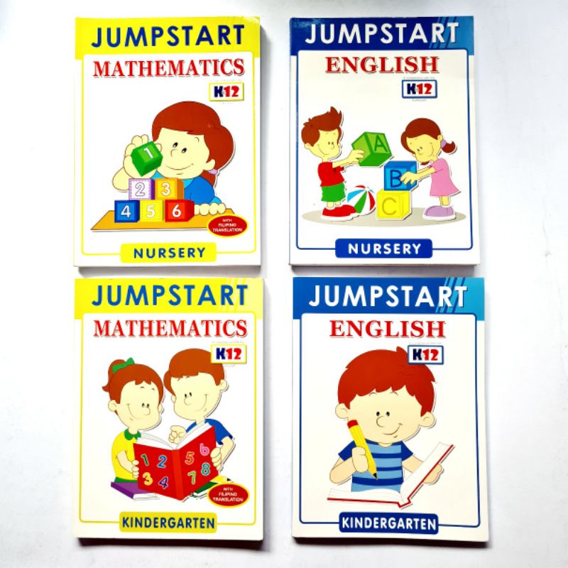 Jumpstart Math and English Workbooks for Nursery and Kindergarten ...