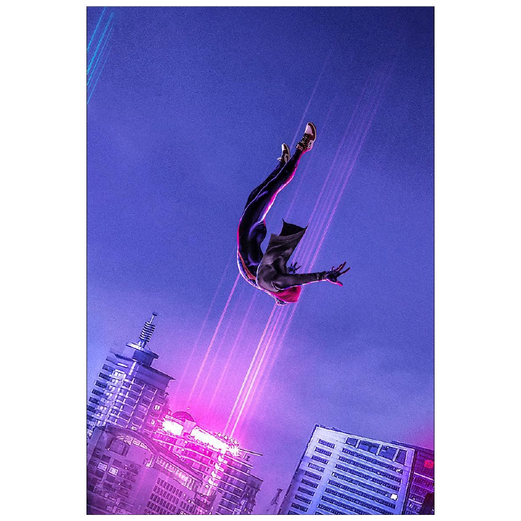 Movie SpiderMan Into the SpiderVerse Poster wall posters Painting ...