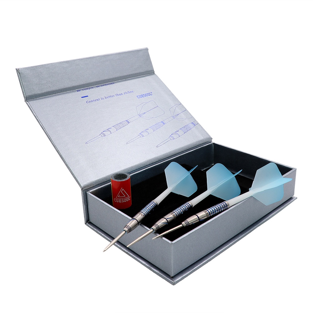 CUESOUL Blue GEM Stone 22g Steel Tip Dart Pin 90% Tungsten Darts ...