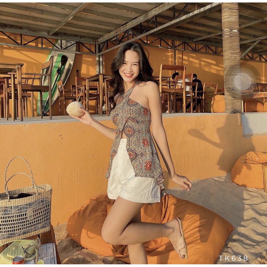 [HCMC Express] Unique, pretty, youthful brocade patterned shirt with ...