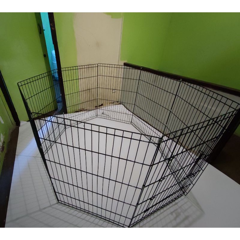 DOG Collapsible Playpen Cage Fence 8 panels Foldable Exercise Pet ...