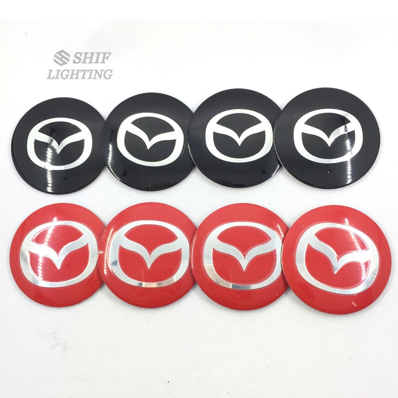 4 X 56mm MAZDA Logo Wheel Hub Center Caps Covers Emblem Badg | Shopee ...