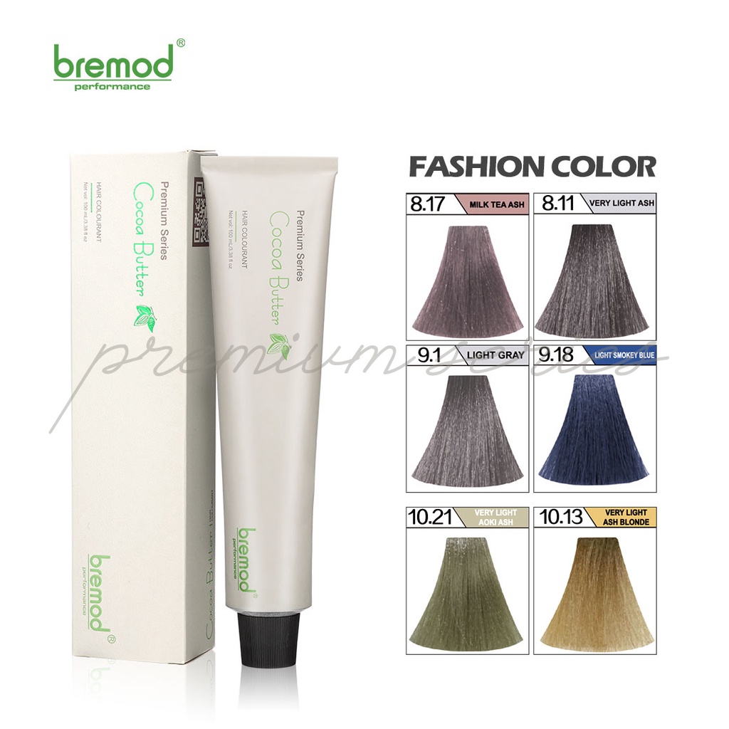 Bremod Premium Series Cocoa Butter Hair Color 100 ml (NO OXIDANT ...
