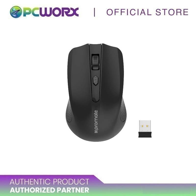 Promate Clix-8 2.4GHz Wireless Ergonomic Optical Mouse | Shopee Philippines