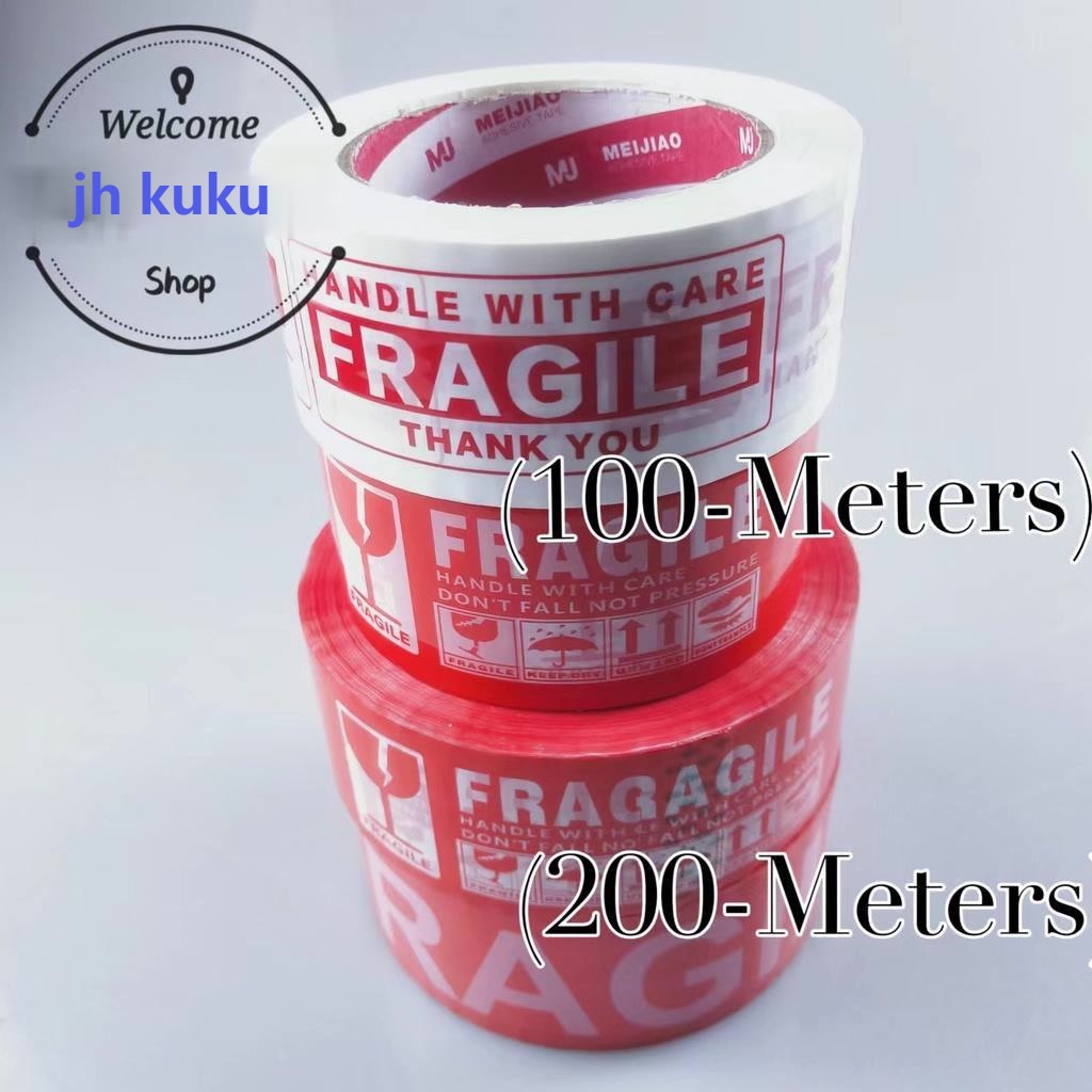 jhkuku.ph️Fragile Stickers Tapes Warning Packing Label Packaging Tape ...