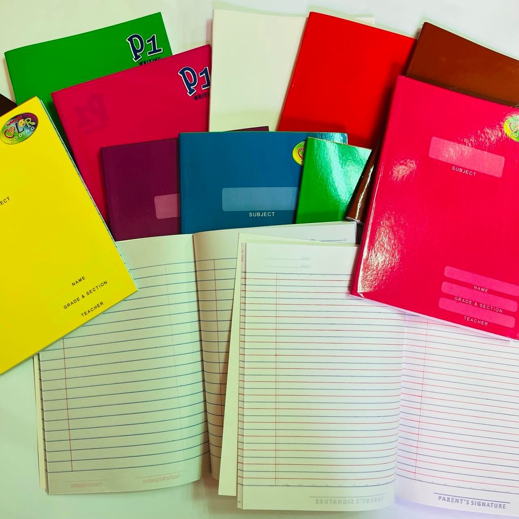 COMPOSITION/WRITING Notebook Color Coded Size 148mm x 200mm 80 Leaves ...