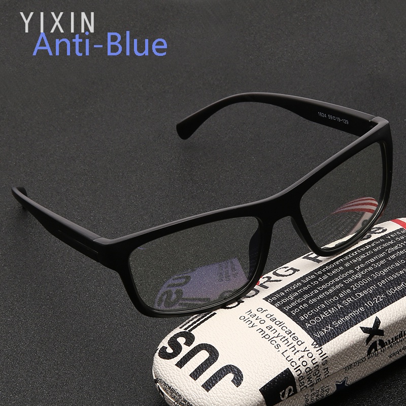 Men Computer Glasses Frame Retro Transparent Lens Outdoor Windproof ...