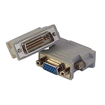 DVI 24+5 Pin Male to VGA 15 Pin Female Adapter Suitable for games DVD ...