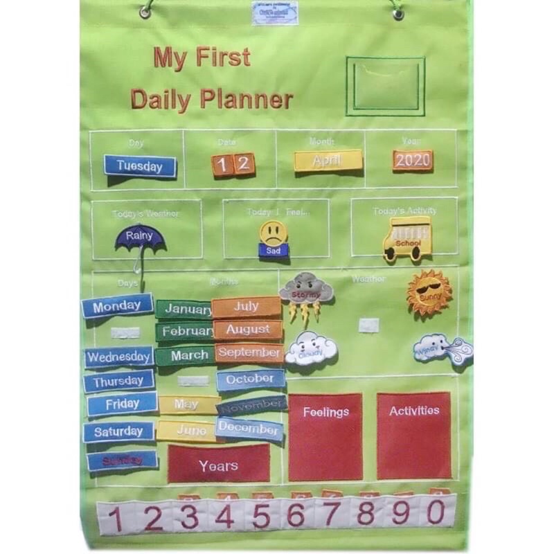MY FIRST DAILY PLANNER CLOTH CHART | Shopee Philippines