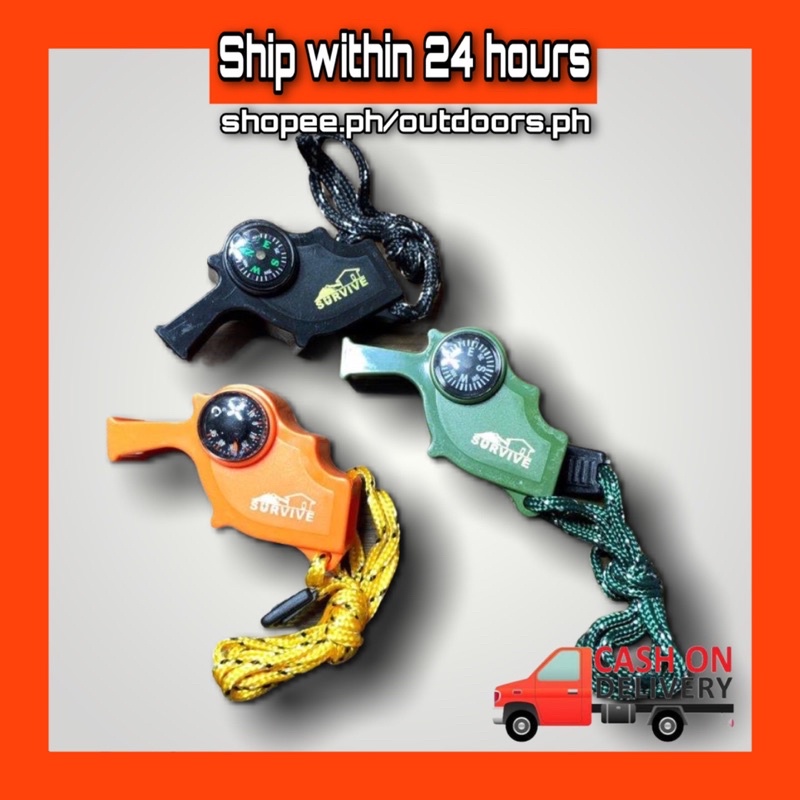 Storm whistle with compass survival tool | Shopee Philippines