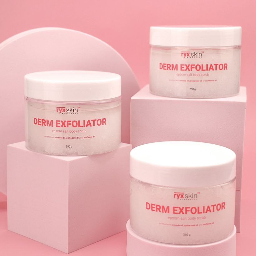 RYXSKIN SINCERITY - Derm Exfoliator Body Scrub (Espom Salt, Derm Cubes ...