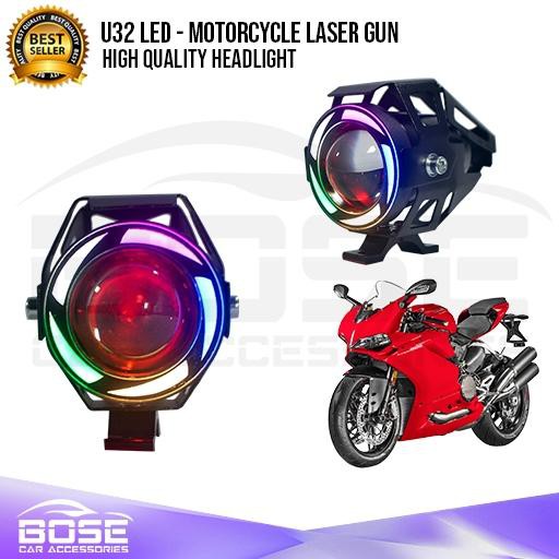 U32 LED - Motorcycle Laser Gun - High Quality Headlight (1pcs) | Shopee ...