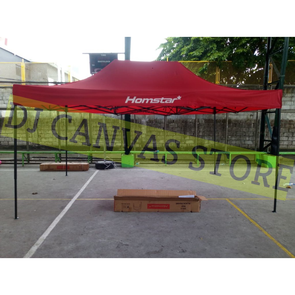HOMSTAR 3m x 4.5m Retractable Memorial Garage Gazebo Party Tent ...