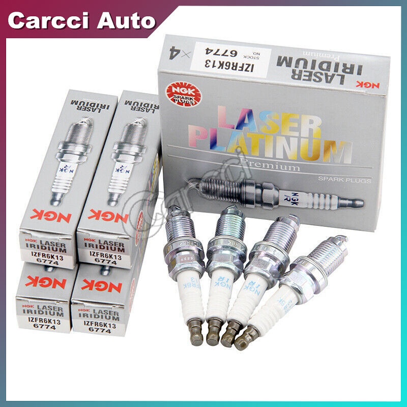 4pcs IZFR6K13 6774 Laser Iridium Spark Plugs For Honda Accord Fit12290 ...