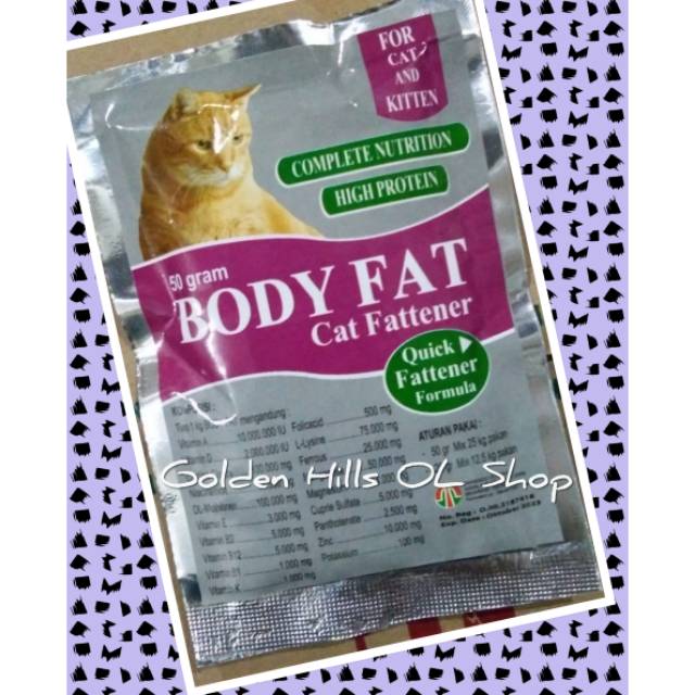 Body Fat Cat 50 grams super fast Cat fattener in powder form | Shopee ...
