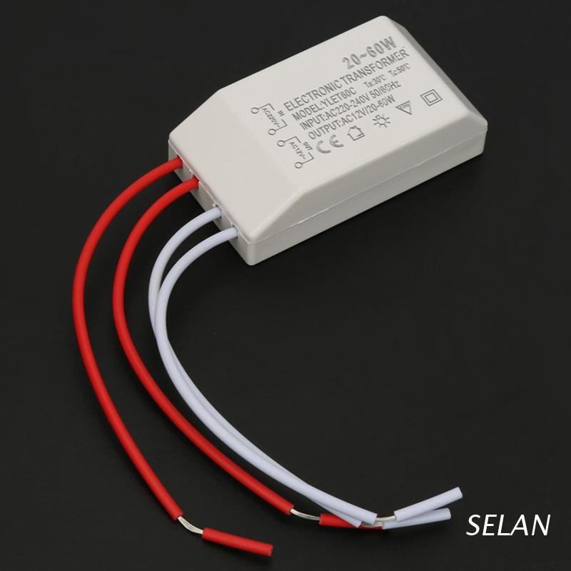 SEL 20-60W Electronic Transformer Dimmable AC 220V-12V Halogen Light ...