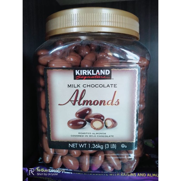1.36KG ORIGINAL KIRKLAND ALMONDS MILK CHOCOLATE | Shopee Philippines
