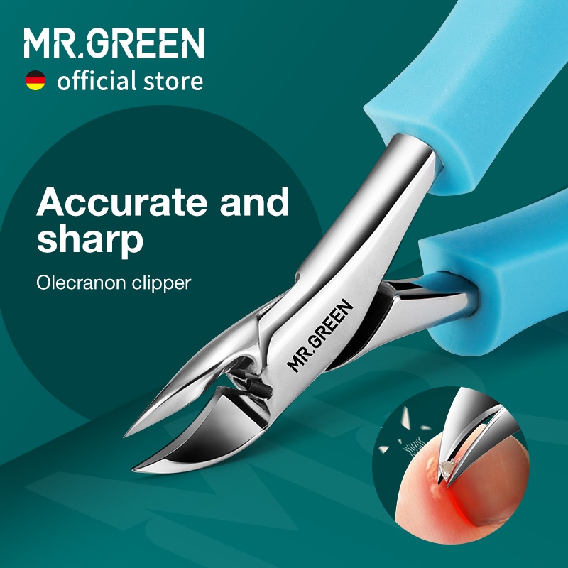 MR.GREEN Nail Clippers Ingrown Toenail Cutters Pedicure Tools Olecran ...