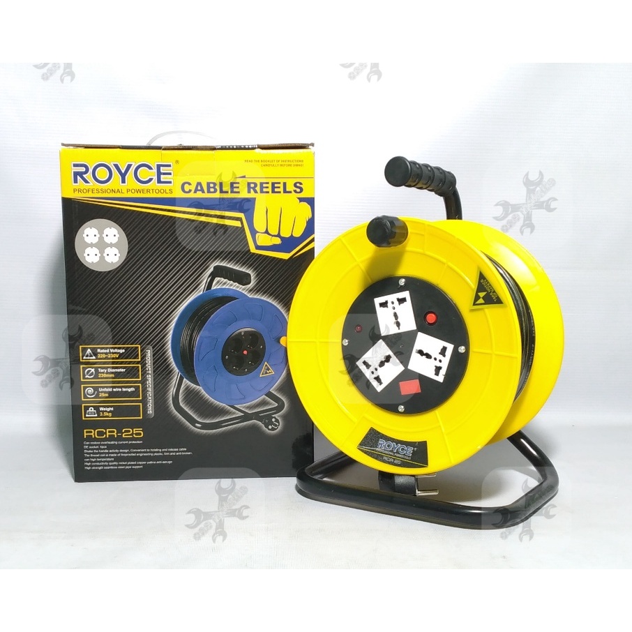 Royce 25 Meters Cable Reels RCR-25 (3 Socket) | Shopee Philippines