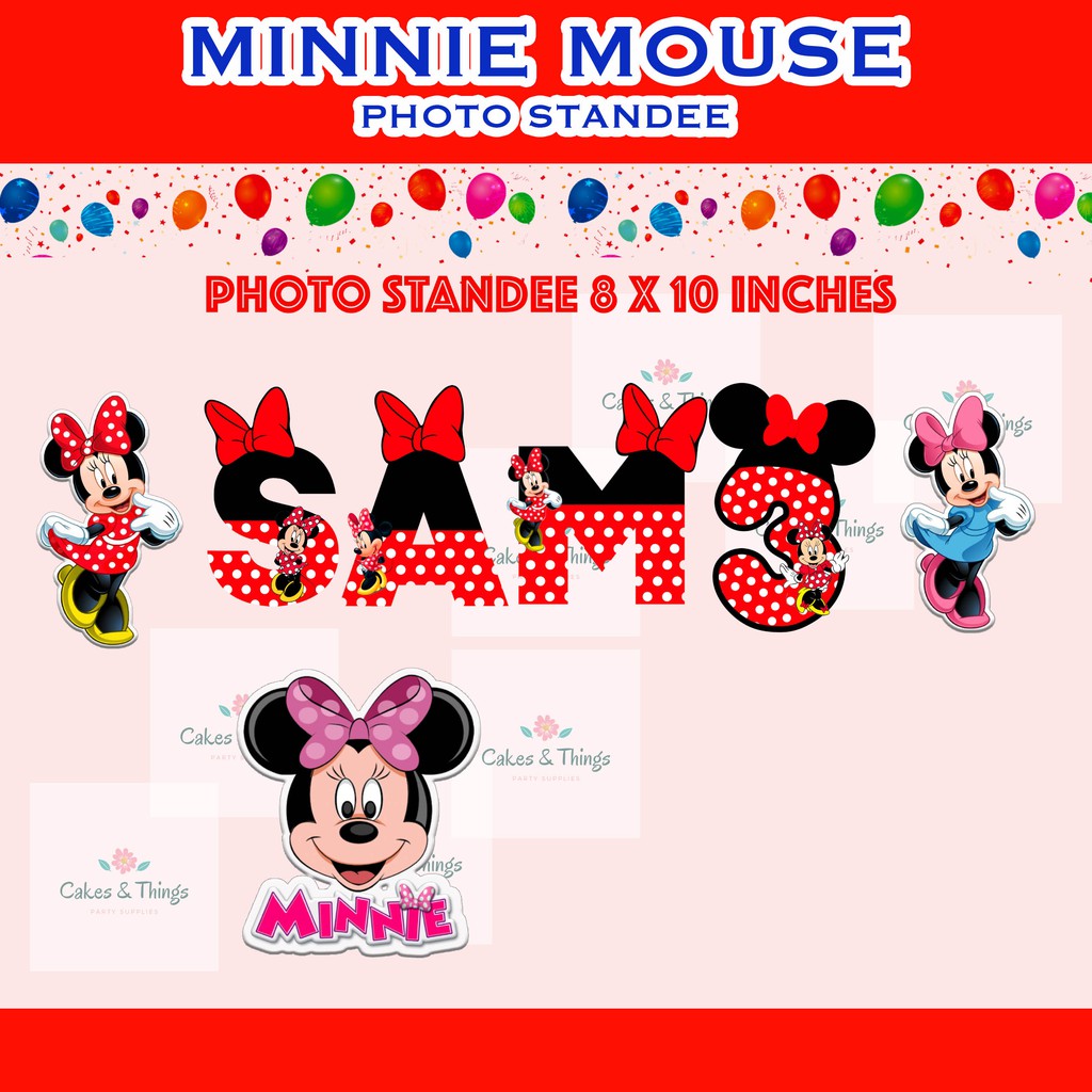 Minnie Mouse Photo Standee Party Decoration | Shopee Philippines