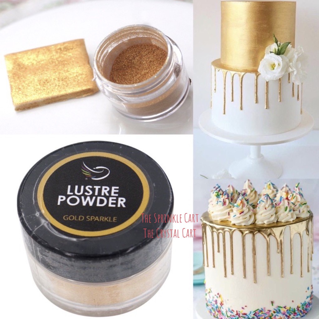 Glitter Dust 5g Gold Dust Silver Dust Lustre Powder for Cake Decoration ...