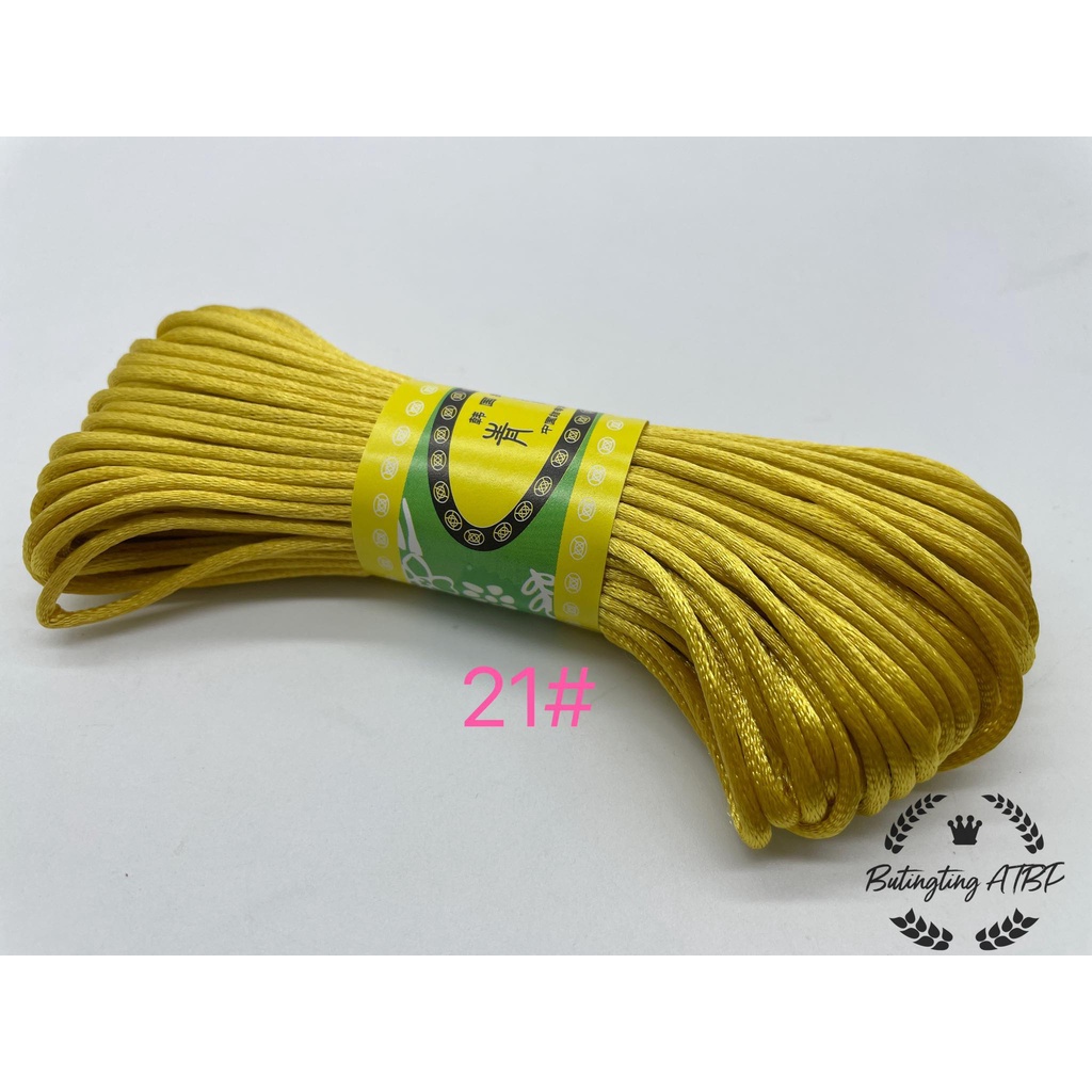 20 Yards/ bundle 2.5mm Polyester Braided Long Rope DIY Chinese Knot ...