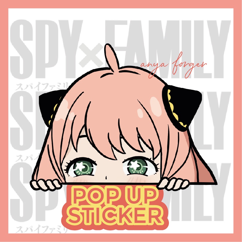 Pop UP STICKERS ANYA FORGER SPY X FAMILY - ANIME WATERPROOF STICKER ...