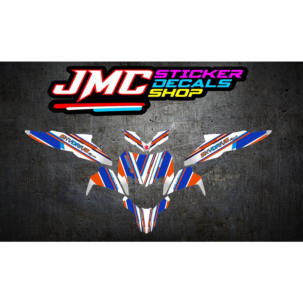 SKYDRIVE SPORT FULL DECALS QUALITY LAMINATED STICKER | Shopee Philippines