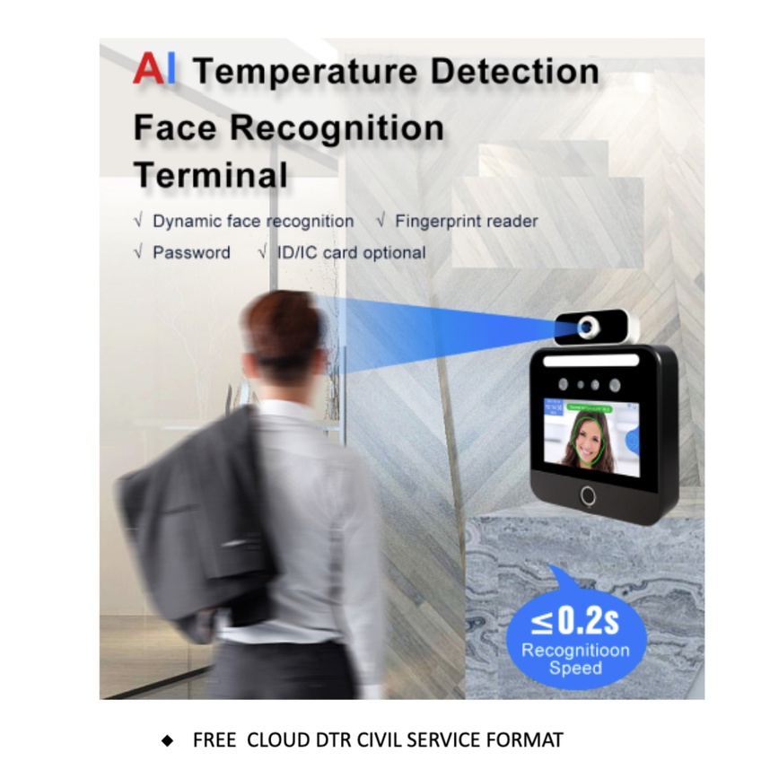 Faceid Biometric Attendance DTR recognition Face daily time record ...