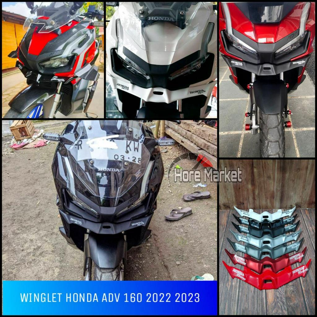 Winglet HONDA ADV 160 2022 2023 MUSTACHE MOTORCYCLE VARIATION | Shopee ...