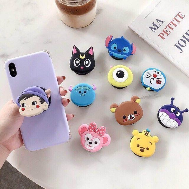 3D Cartoon Phone Sockets Expanding Stand phone Holder | Shopee Philippines