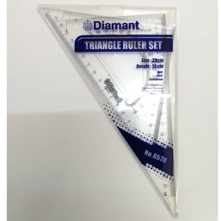 DIAMANT / DELI Triangle Ruler Set (Set of 45x45 and 30x60) | Shopee ...