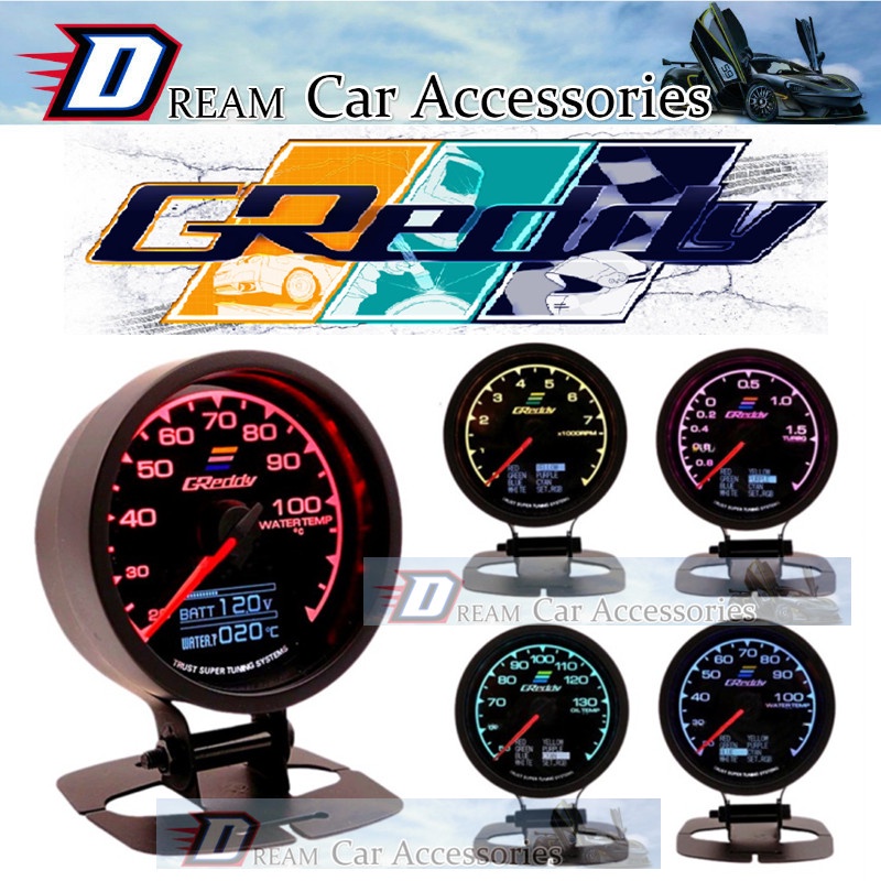Greddy Digital Multi Gauge Meter 2 in1 Display Watertemp Voltage Turbo ...