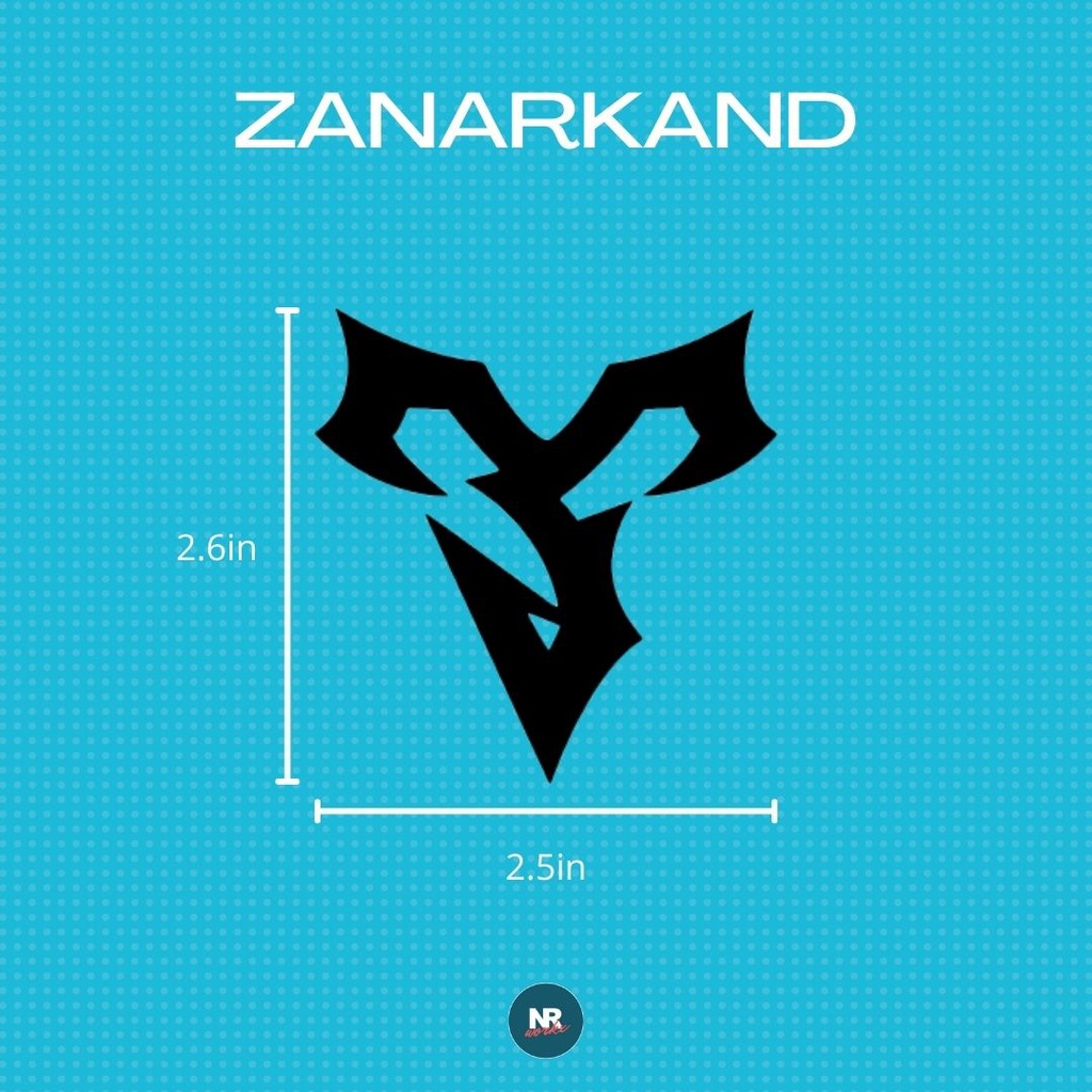 FFX Final Fantasy Zanarkand Abes Logo Vinyl Decal Gaming Sticker ...