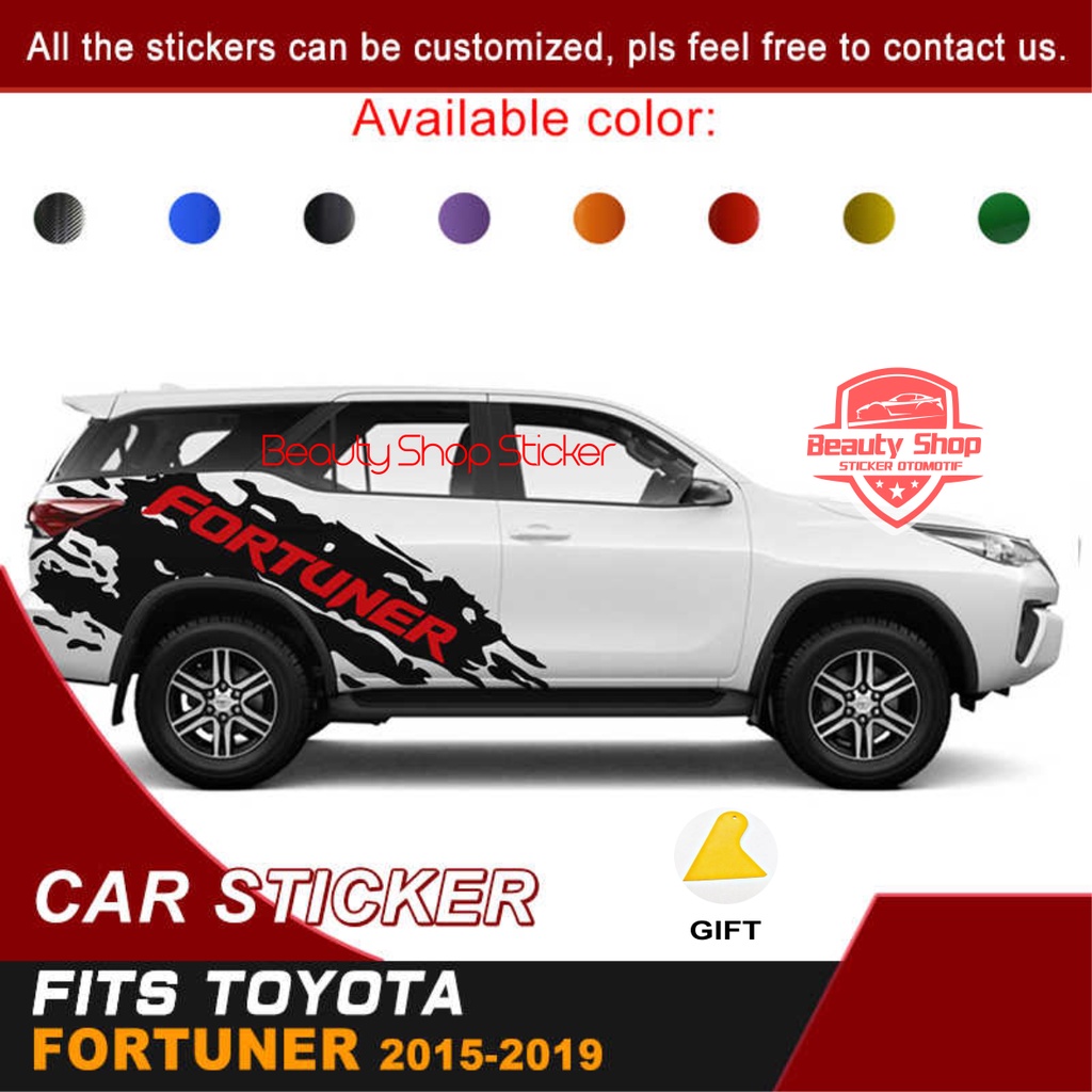 Toyota side body Mud offroad fortuner sticker | Shopee Philippines
