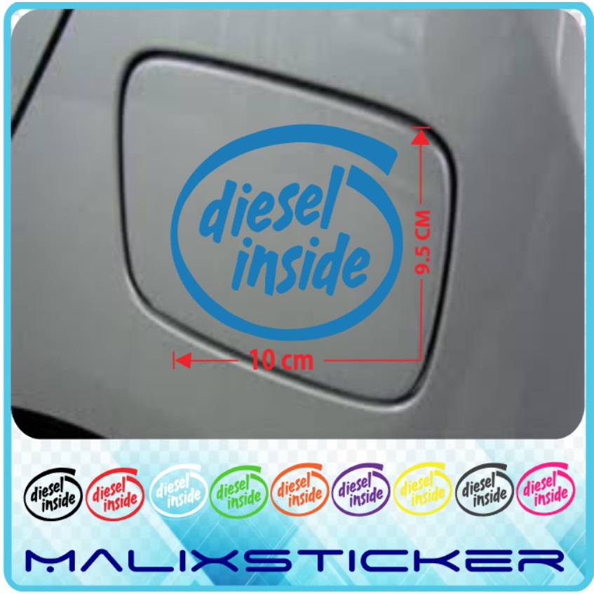 FUEL TANK STICKER ( DIESEL INSIDE ) DECALS | Shopee Philippines