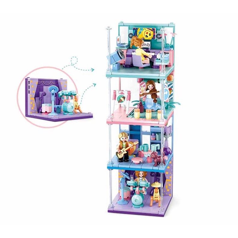 Sluban - Girls Dream Home House Mini Handcraft Bricks Building Blocks ...