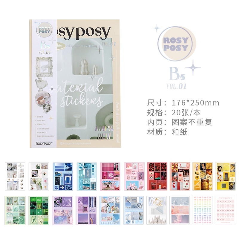 Cdaily|INS Magazine Sticker Book Journal Stickers Cute stickers ...